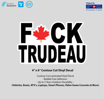 4" x 6" F Trudeau Laminated Vinyl Decal | eBay