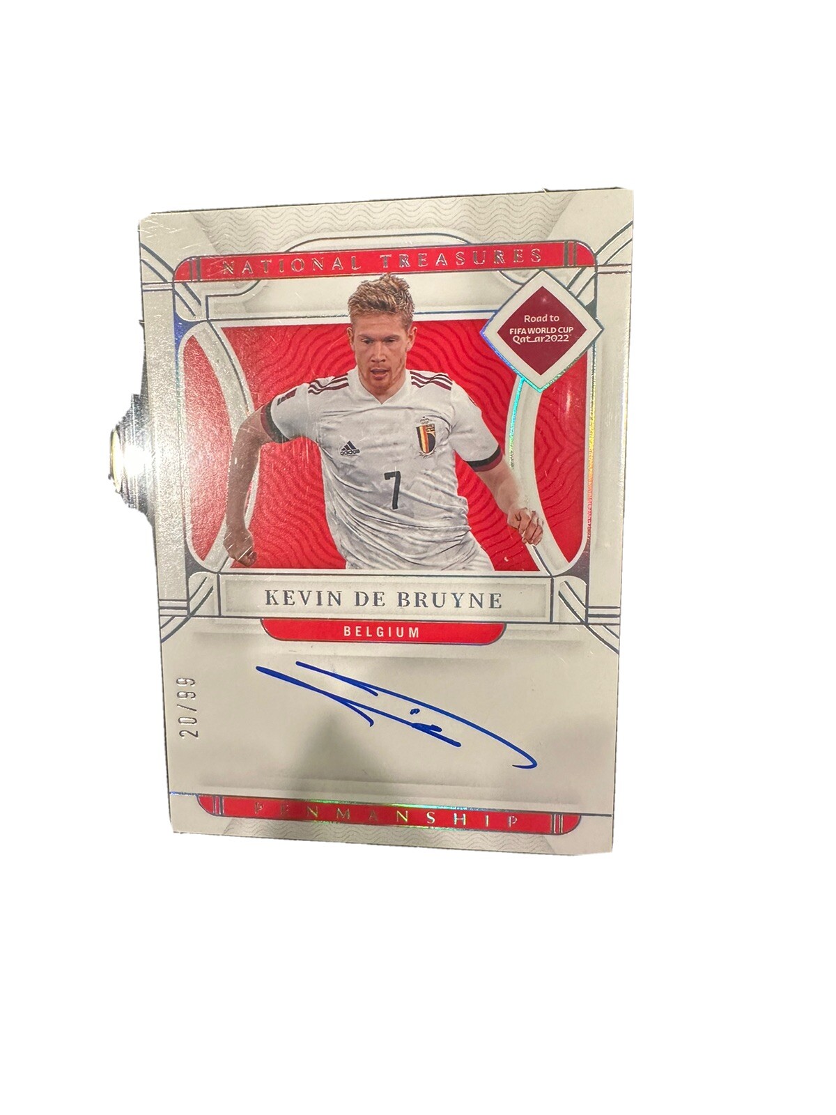 2022 World Cup National Treasures Kevin De Bruyne “KDB” On Card Auto 20 ...