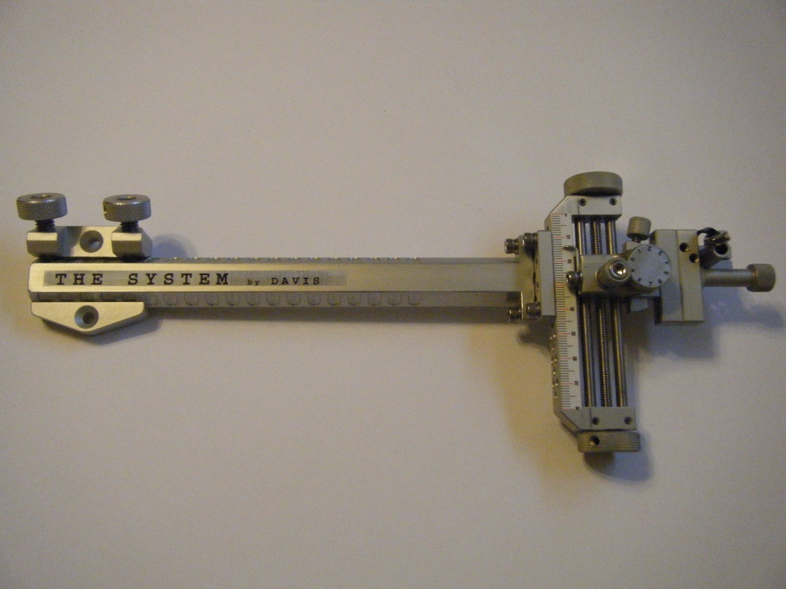 4" DAVIS TARGET SIGHT- Double knob mount -Silver with Silver knobs. | eBay