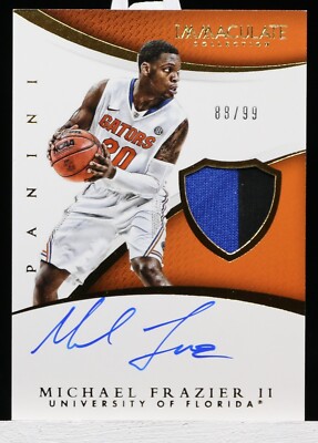 2015-16 Panini Immaculate Collegiate Michael Frazier II Patch Auto RC ...
