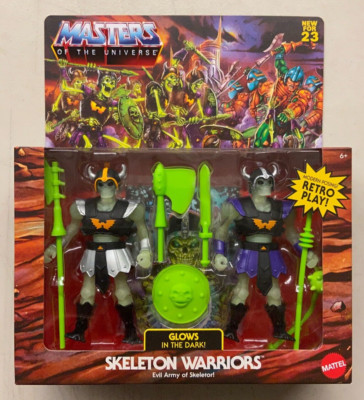 MOTU Masters of the Universe Origins Skeleton Warriors GITD 2PK - IN ...