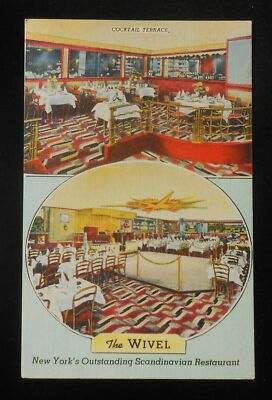 1940s Interiors The Wivel Scandinavian Restaurant 254 West 54th Str ...