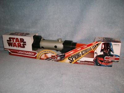 Darth Vader Red Lightsaber Spring-Activated Electronic Lights Sound ...