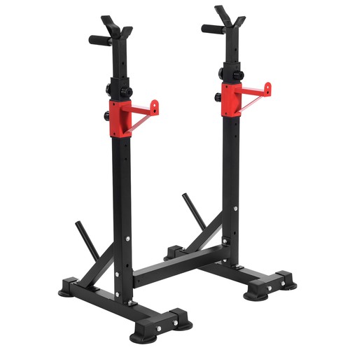 Adjustable Squat Rack Barbell Bench Press Stands Portable Barbell Rack ...