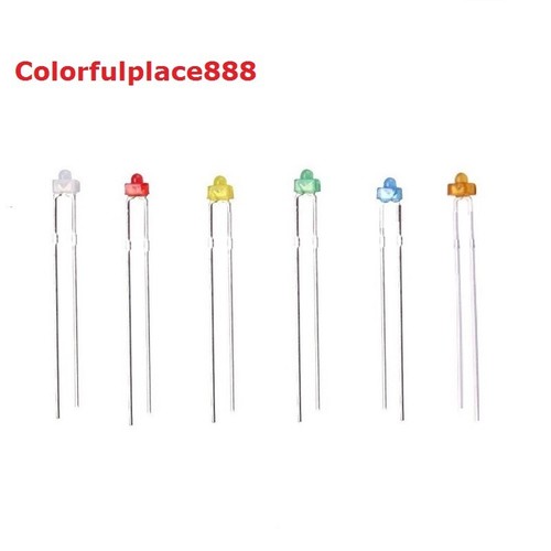 1.8mm Diffused LED Red Yellow Blue Green White Orange Warm White Leds ...
