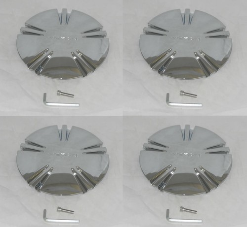 4 Pack VERDE V78 Helix TC-004 Chrome Wheel Center Caps Rim Cap with ...