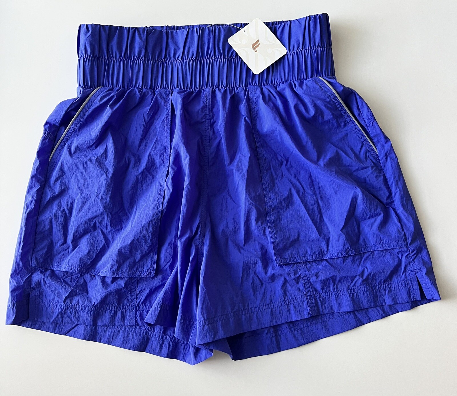 Fabletics high waisted blue shorts S | eBay