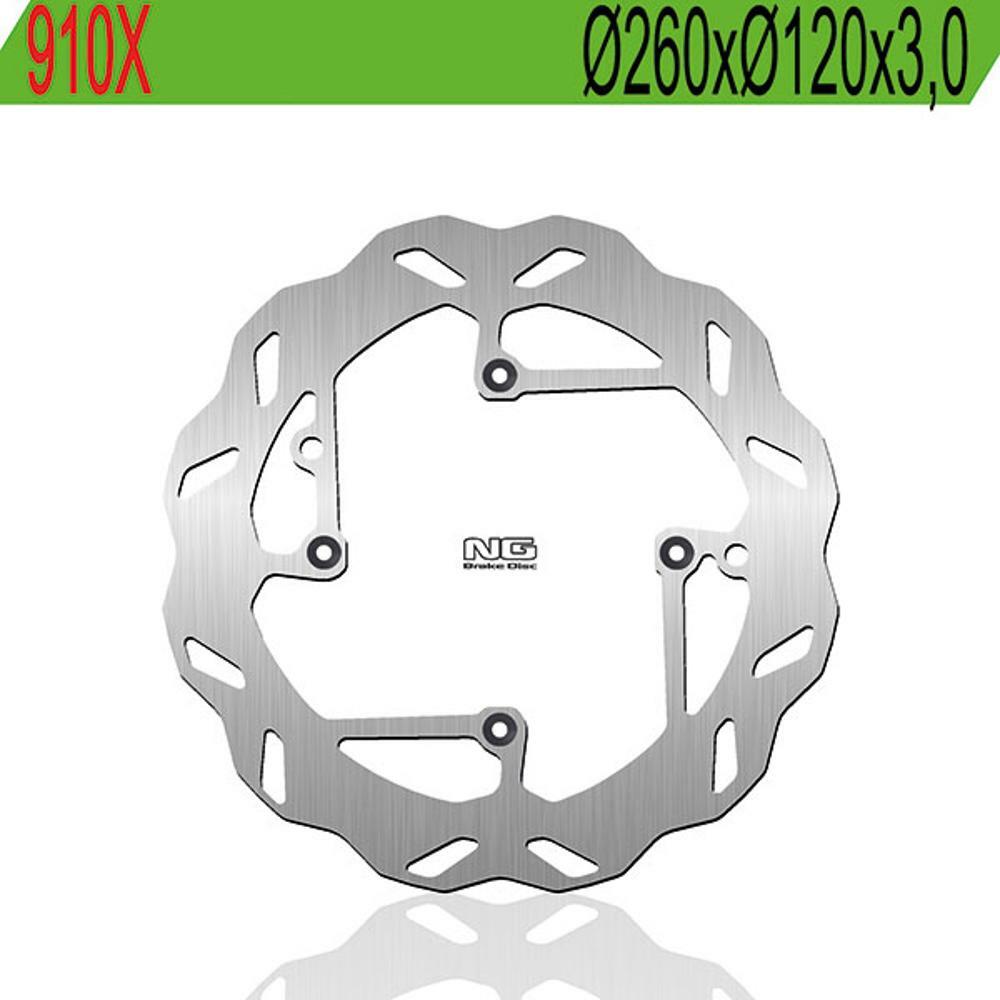Brake Disc NG 910X 260MM Fixed Wave For Husqvarna 125 SMR SMS4 2010 ...