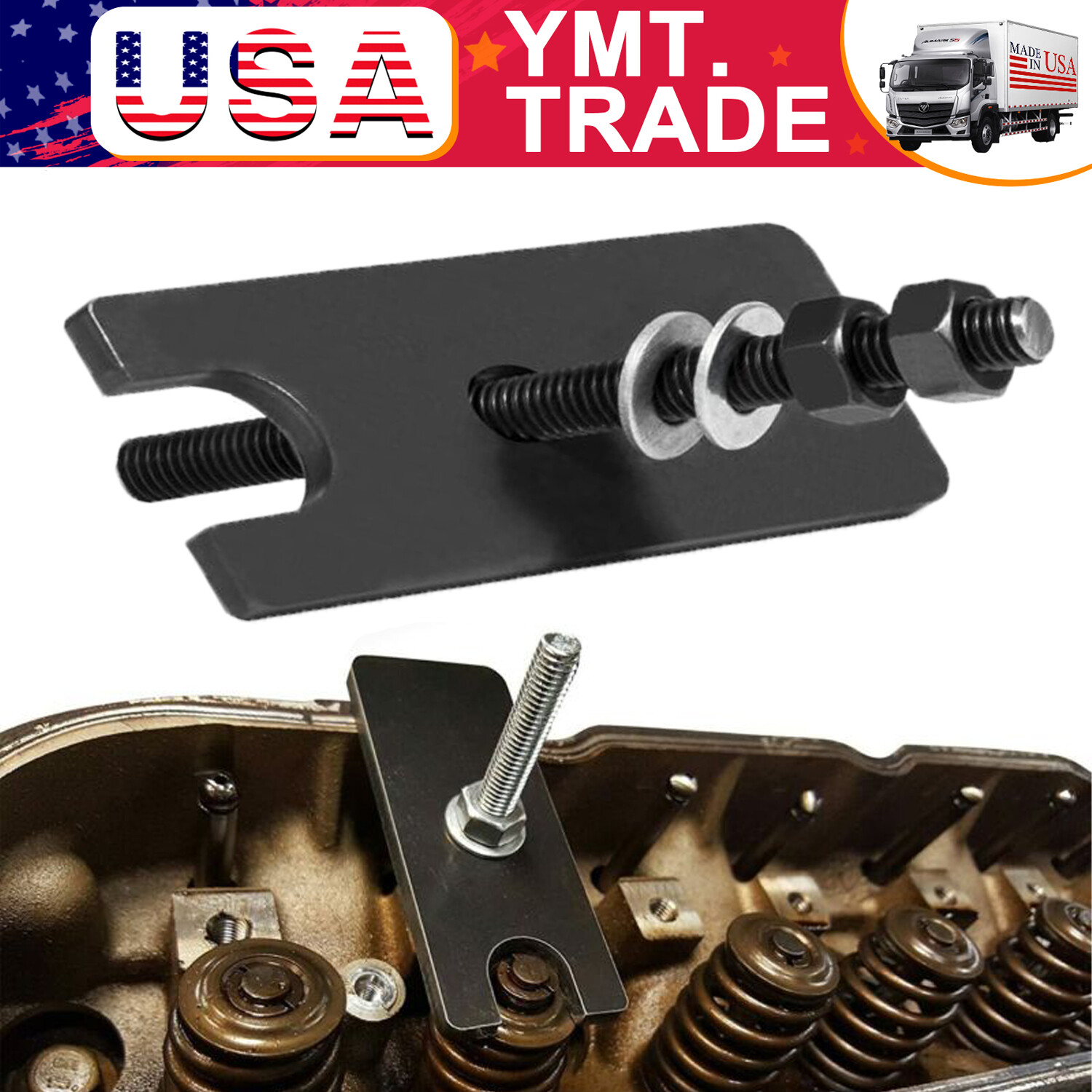 For GM Valve Spring Compressor Tool Kit LS LSX 4.8L 5.3L 6.0L 6.2L 7.0L ...
