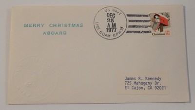 USS Guam (LPH 9) Christmas December 25 1977 | eBay