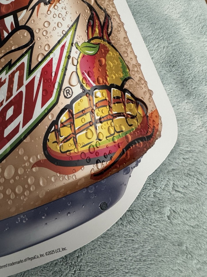 Mountain Dew Mango Rush Window Sign Little Caesars 38 x 15 inch RARE | eBay