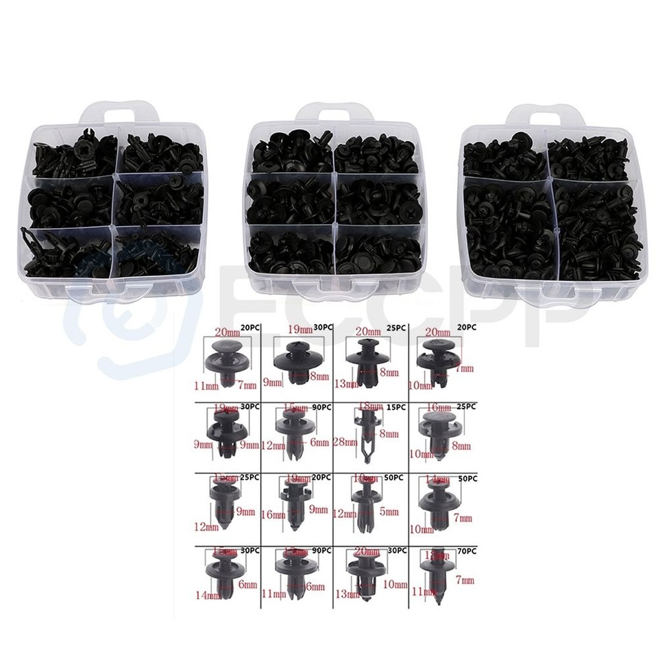 635 Pcs Car Retainer Clips Auto Fasteners Push Trim Clips Pin Rivet ...