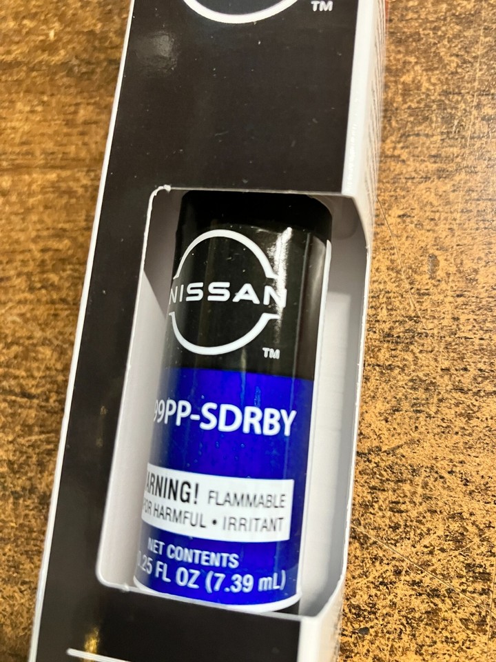OEM Nissan Touch-Up Paint + Clear Coat "STEEL BLUE METALLIC" Color Code ...