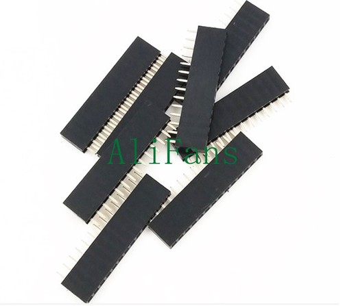 5PCS 2.54mm Header 1x14 14 Pins PCB Socket Single Row Female 14pin ...