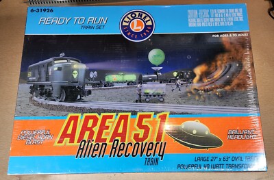 LIONEL 6-31926 AREA 51 ALIEN RECOVERY TRAIN, UNOPENED W/TRACK ...