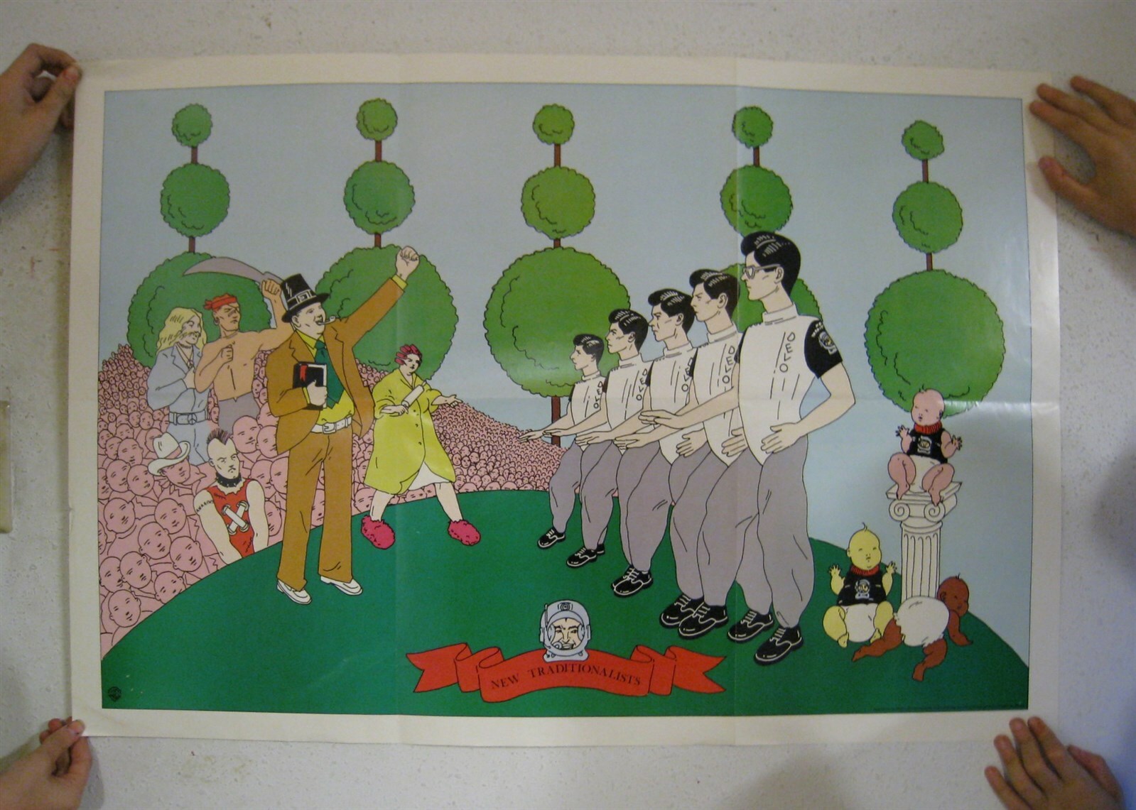 Devo Poster New Traditionalists Cartoon | eBay