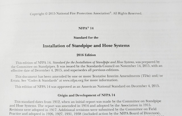NFPA 14, Standard for the Installation of Standpipe and Hose Systems by ...