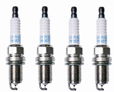 Set of 4 DENSO 4503 Spark Plugs Twin Tip Platinum TT OEM# PK16TT | eBay