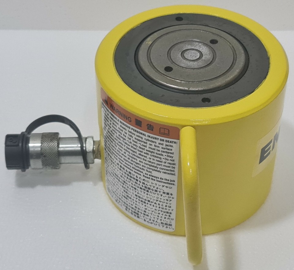 ENERPAC RCS-1002 SINGLE-ACTING LOW HEIGHT HYDRAULIC CYLINDER 100 TON ...