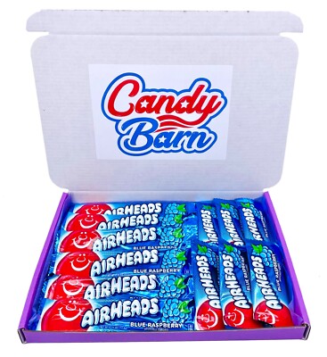 Airheads Sweets Blue Raspberry Gift Box Hamper Airhead American Candy ...