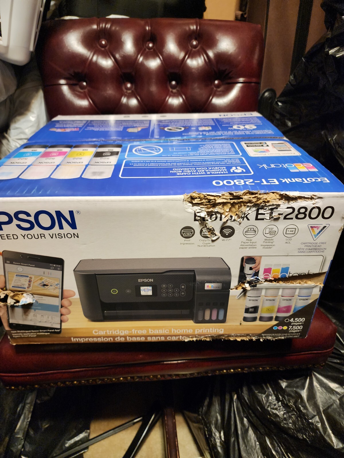 Epson EcoTank ET-2800 Color Inkjet All-In-One Printer - Black ...