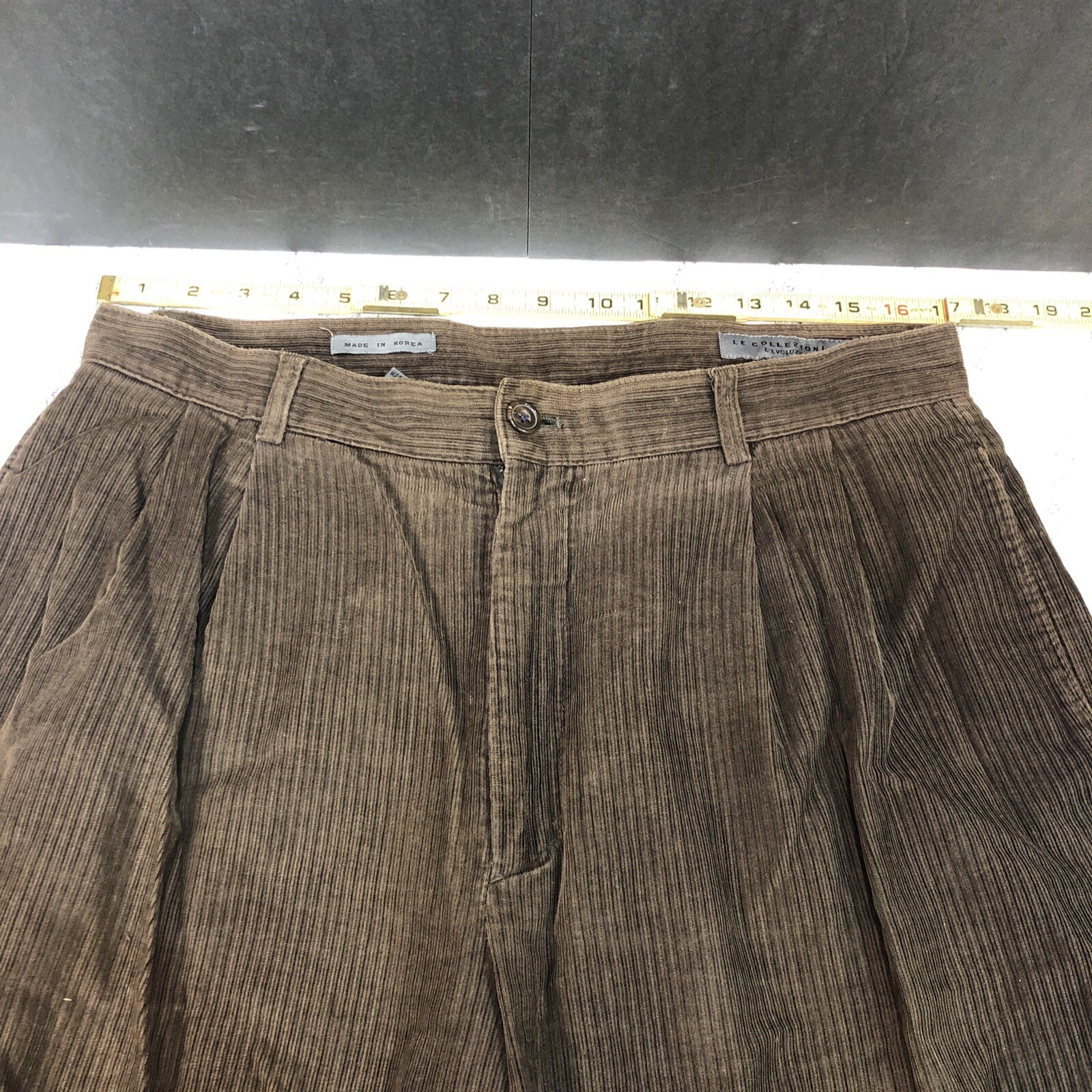 Retro Le Collezioni Structure 100% Cotton Brown Cords… - Gem