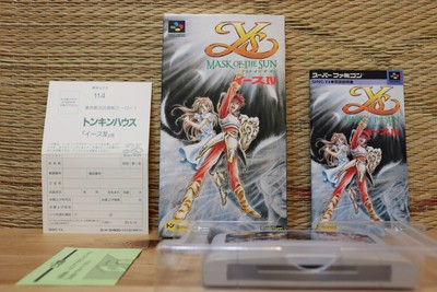 Ys 4 Ys IV Complete Set! Nintendo Super Famicom SFC Very Good+ ...