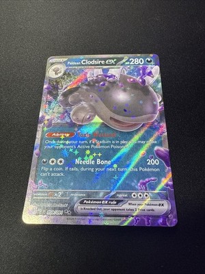 Paldean Clodsire EX 059/091 Full Art NM/M Paldean Fates Pokemon Card | eBay