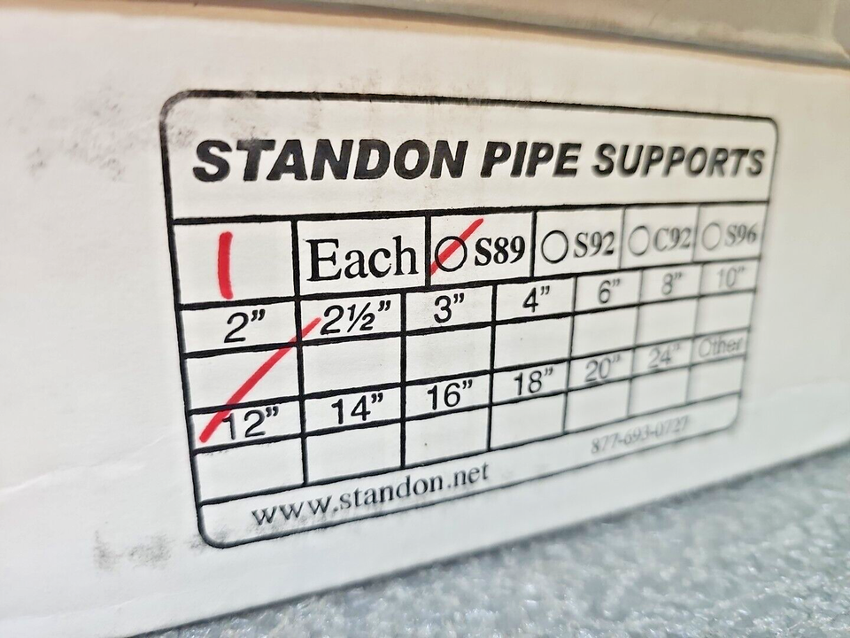 Standon Pipe Supports S89 Flanged Adjustable Pipe Support 2" ! NEW ! | eBay