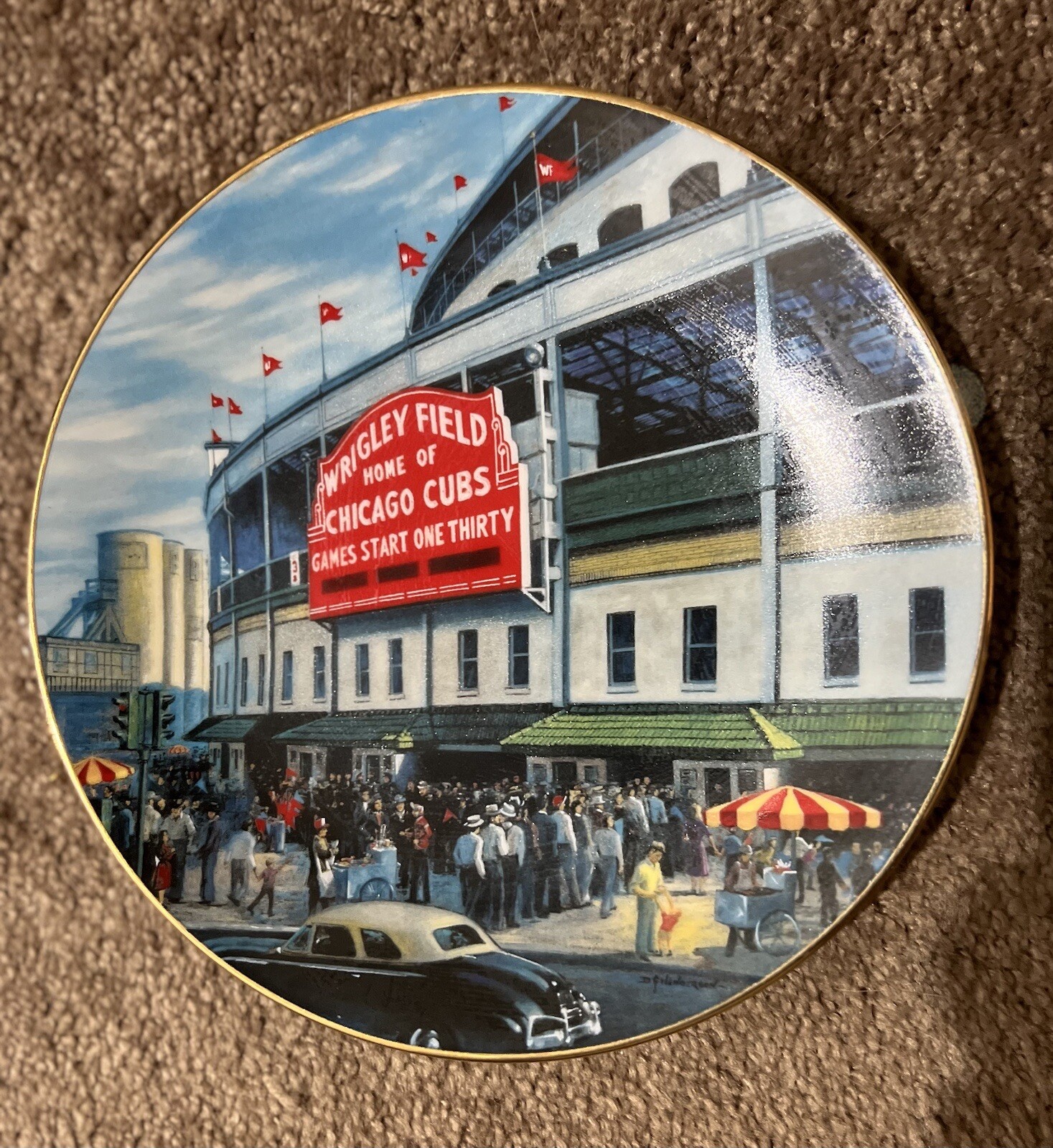 Wrigley Field Home Of The Chicago Cubs Bradford Exchange Collectors ...