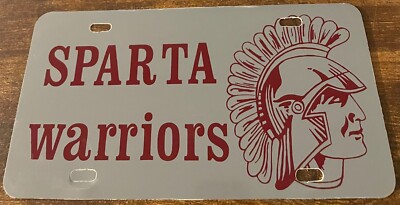 Vintage Sparta High School Warriors License Plate Tennessee | eBay