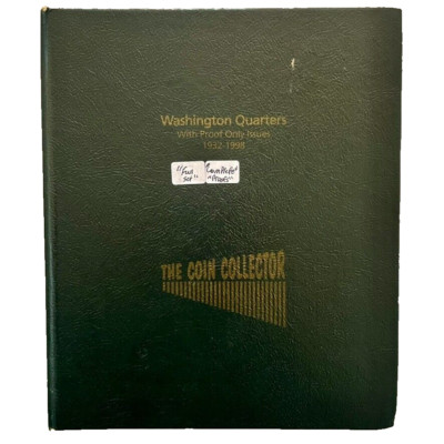 Complete Washington Quarter 186 Coin Set 1932-1998 w/Proofs And All Key ...