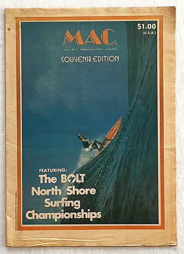 Surf Magazine- MAC 1976- The Bolt North Shore Surfing Champs-Hawaii | eBay