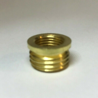 New Brass Shoulder Reducer Lamp Part, 1/8M(3/8") to 1/4-27F(1/4") Hole ...