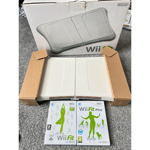 Nintendo Wii fit boxed with 2 games including factory sealed wii fit ...