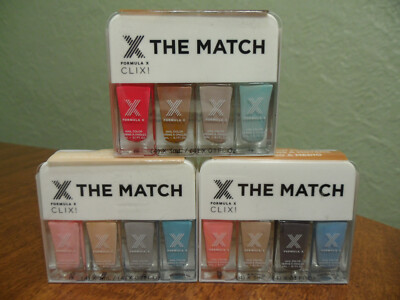 Sephora Formula X Clix! THE MATCH Mini Nail Color Polish 4 Piece Sets ...