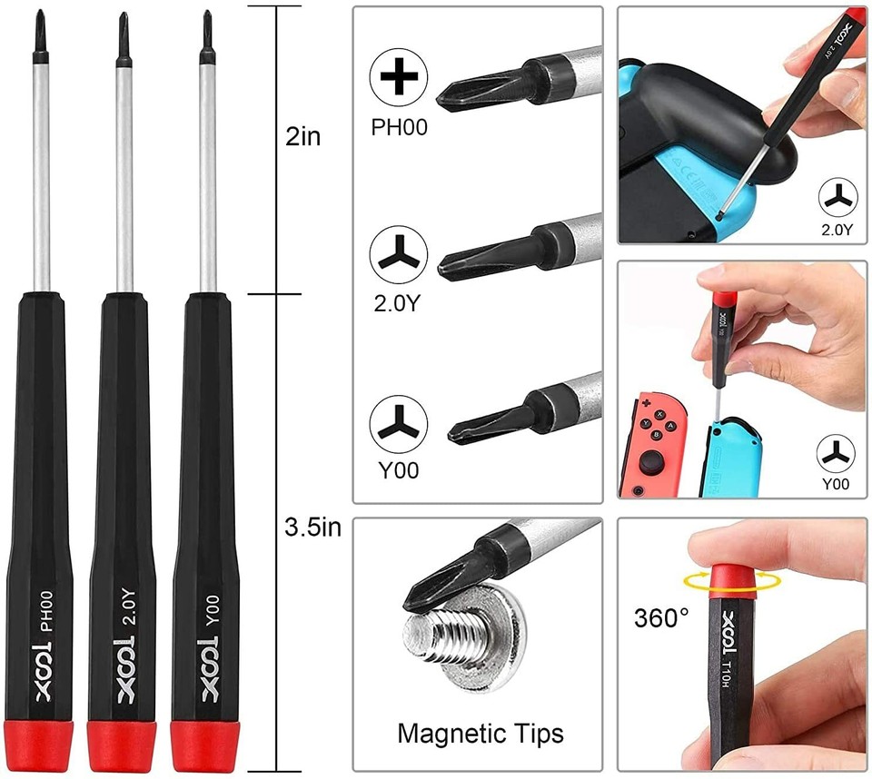 Screwdriver kit For Nintendo Gamecube Switch XBOX PS4 PS5 Cleaning ...