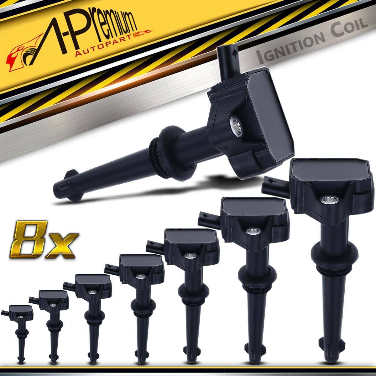A-Premium 8x Ignition Coil for Jaguar XF XJ XK 2010-2012 Land Rover LR4 ...