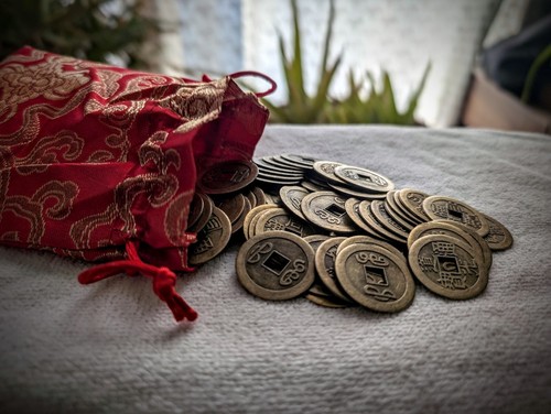5Pcs Feng Shui Coins Chinese Ching Money Lucky Coin Charm Ancient Coins ...