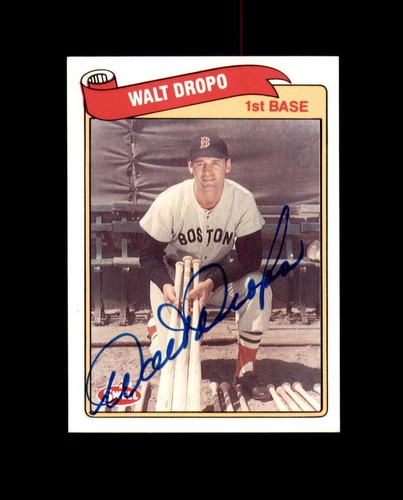 Walt Dropo Hand Signed 1989 Swell Baseball Greats Boston Red Sox ...