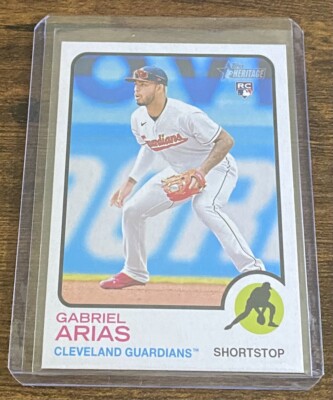 Gabriel Arias 2022 Topps Heritage High Number Rookie RC #645 Cleveland ...