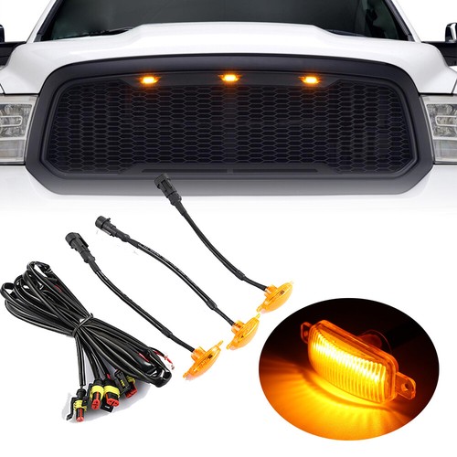 3x Amber LED Front Grille Running Marker Lights For Toyota Tacoma ...