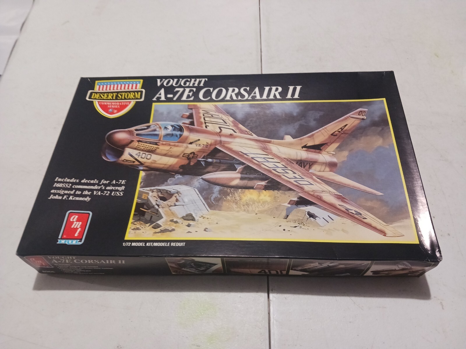 Lot 540 1/72 Sealed Rare AMT A-7E Corsair II Desert Storm Kit 8966 ...