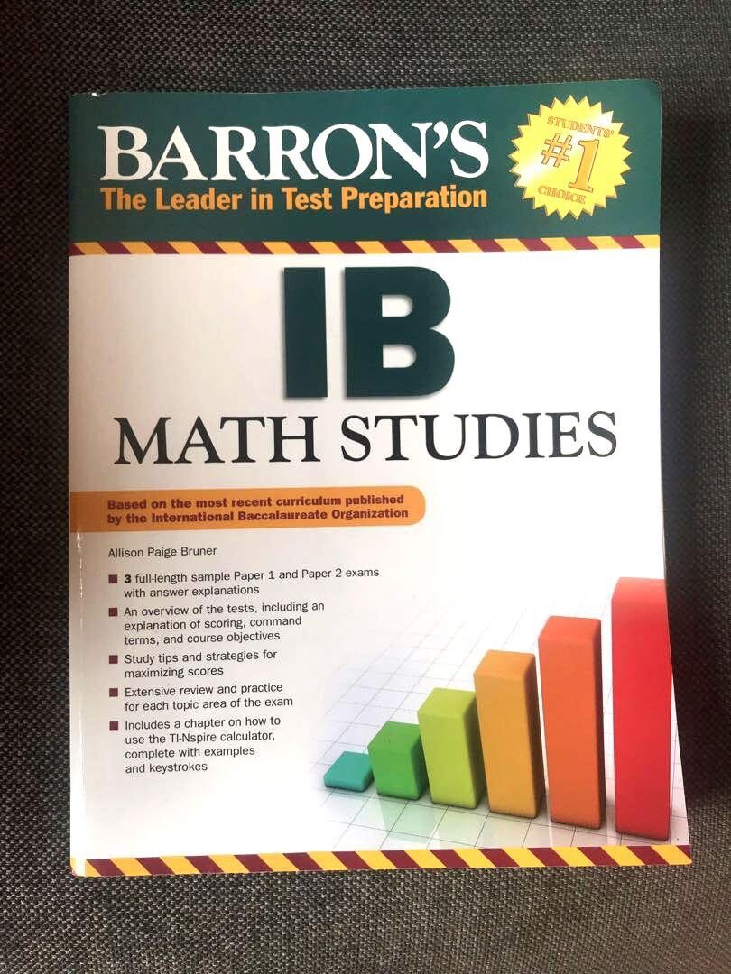 Barron's Test Prep Ser.: IB Math Studies by Allison Paige Bruner (2014 ...