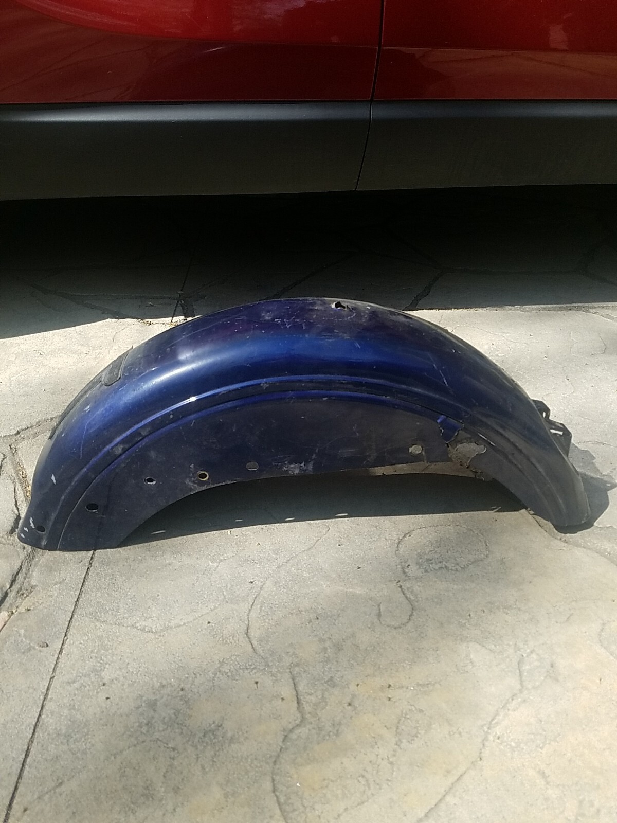 Old Harley-Davidson Motorcycle Original Knucklehead Panhead Rear Fender ...