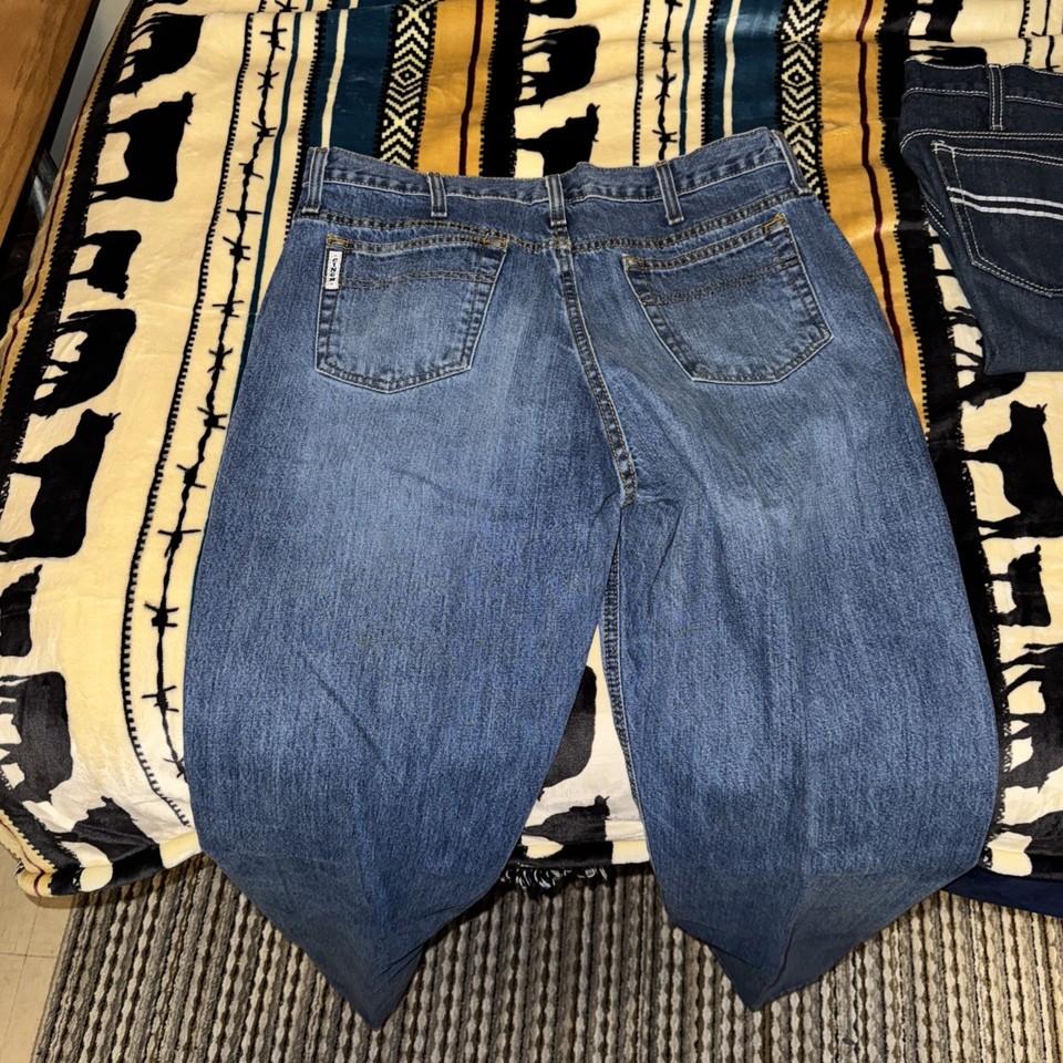 Cinch Men's White Label Jeans 33x34 Blue, Relaxed Straight Fit, Light ...