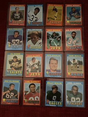 1971 Topps football cards. Random Lot Of 16 Cards. | eBay