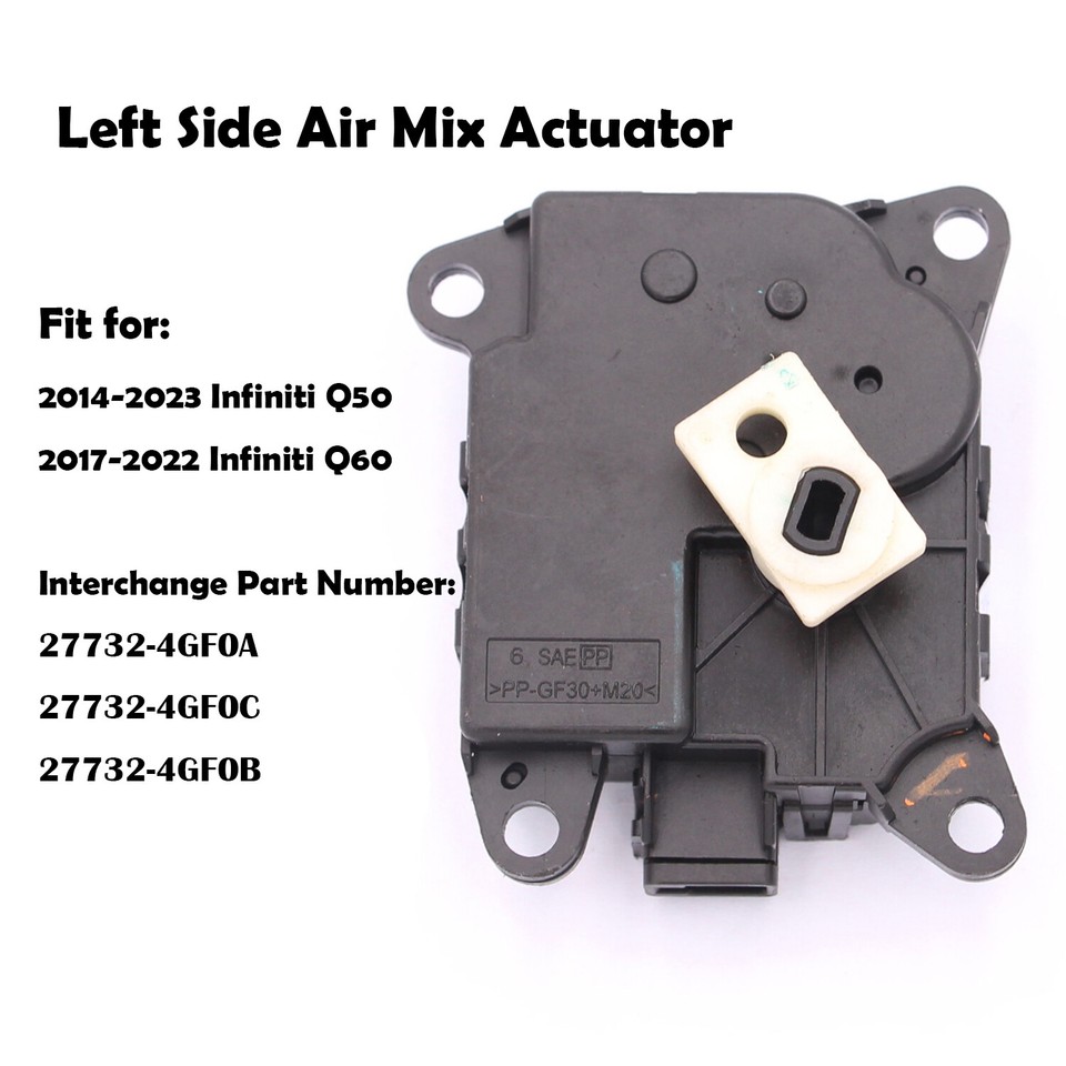 Left Side Air Mix Actuator For 2014-2022 Infiniti Q50 27732-4GF0A 27732 ...