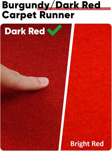 Red Carpet Runner for Party 3 X 10 Ft Dark Red Burgundy Extra Thick Non ...