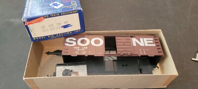 T1 HO Scale Train Car 40' BOX CAR KIT 1073 SOO LINE 15177 | eBay